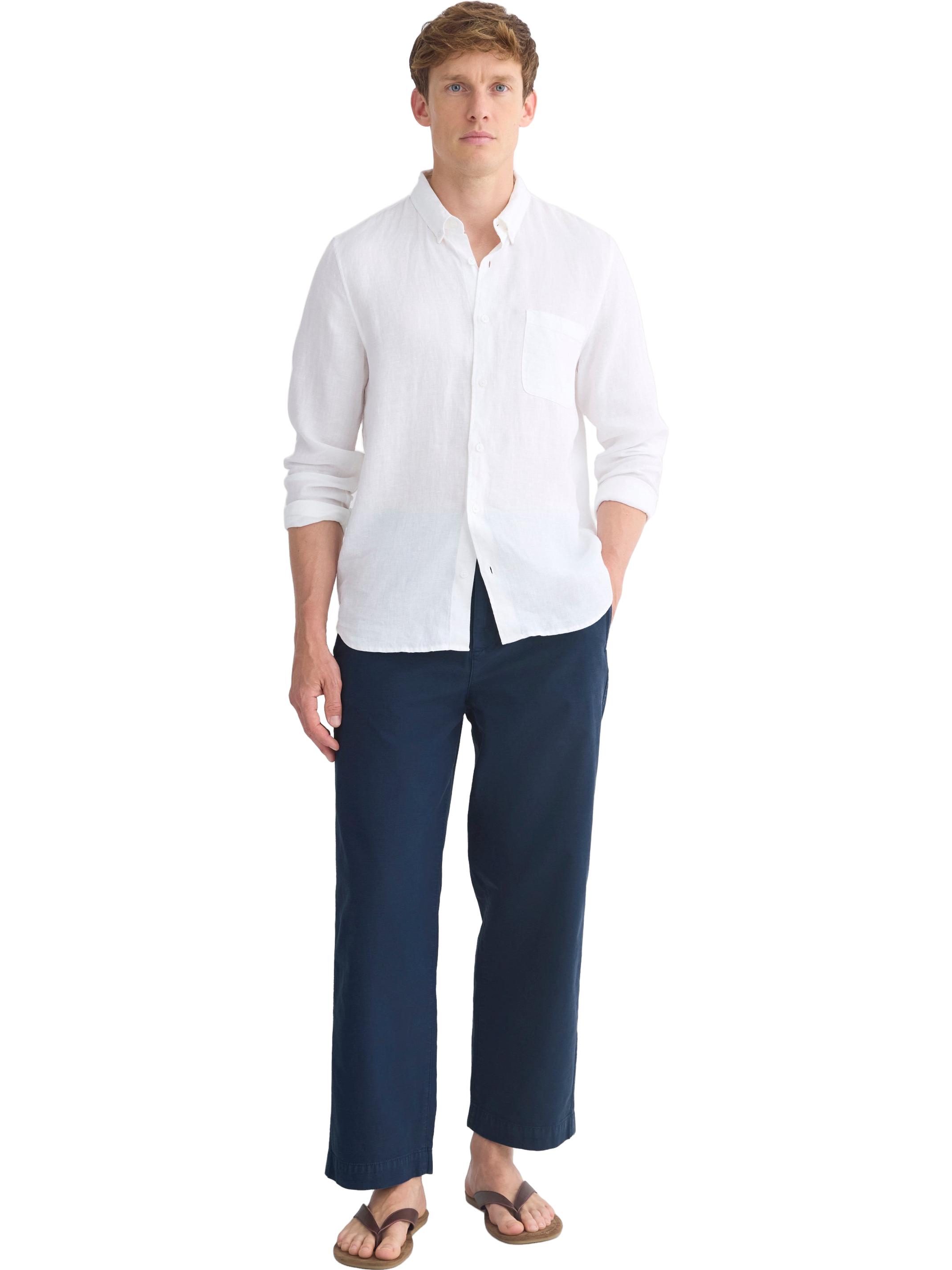 EVERLANE Cropped Slub Trousers